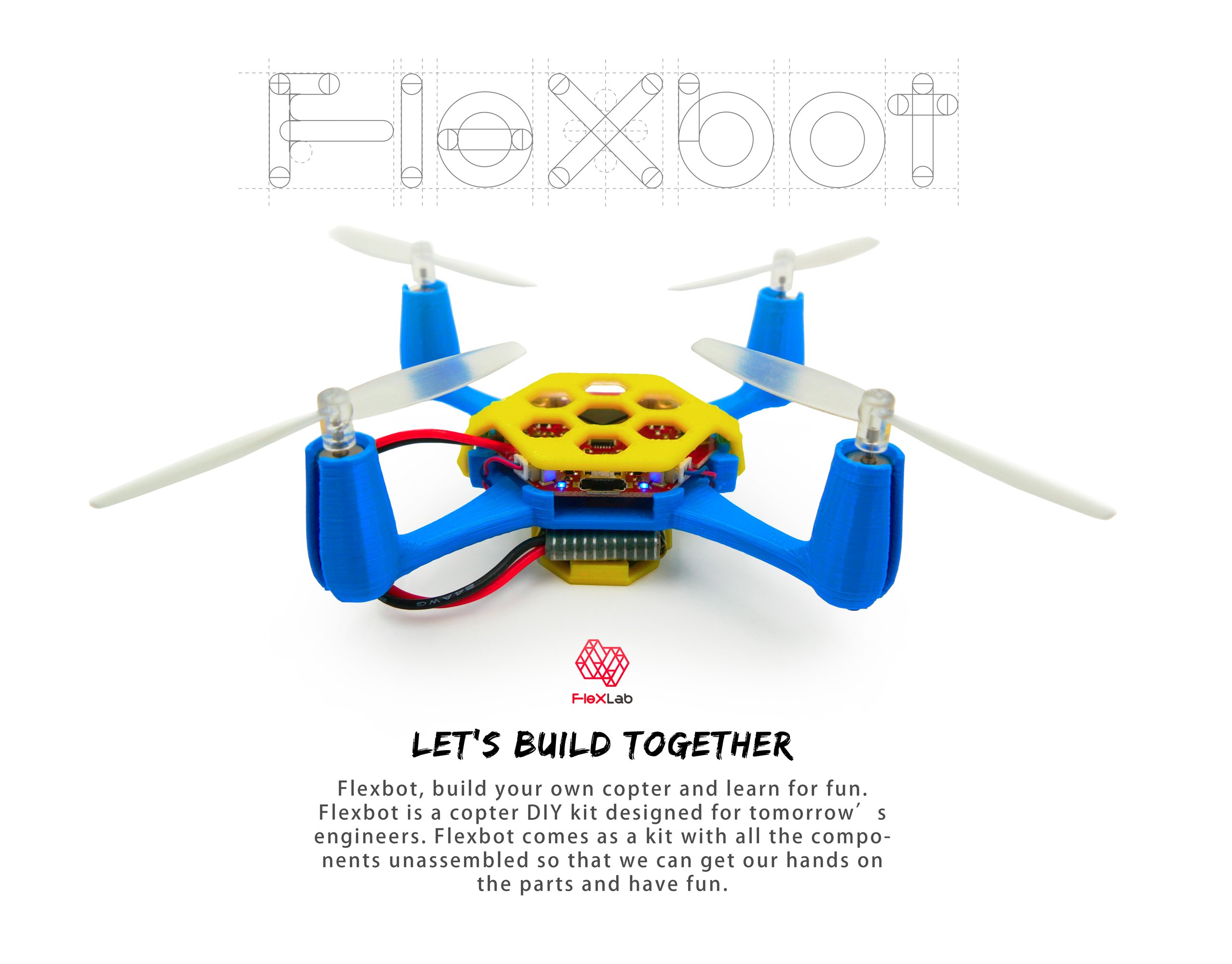 Flexbot Quadcopter Kit from FlexbotKit on Tindie